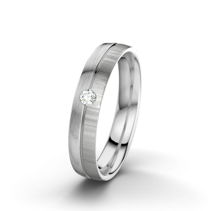 Catherine - Diamantring Catherine F4 - (Weißgold 750 längsmatt) Ring